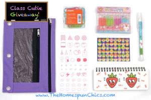 Class Cutie School Supplies Giveaway! Ends 8/10 - The Homespun Chics
