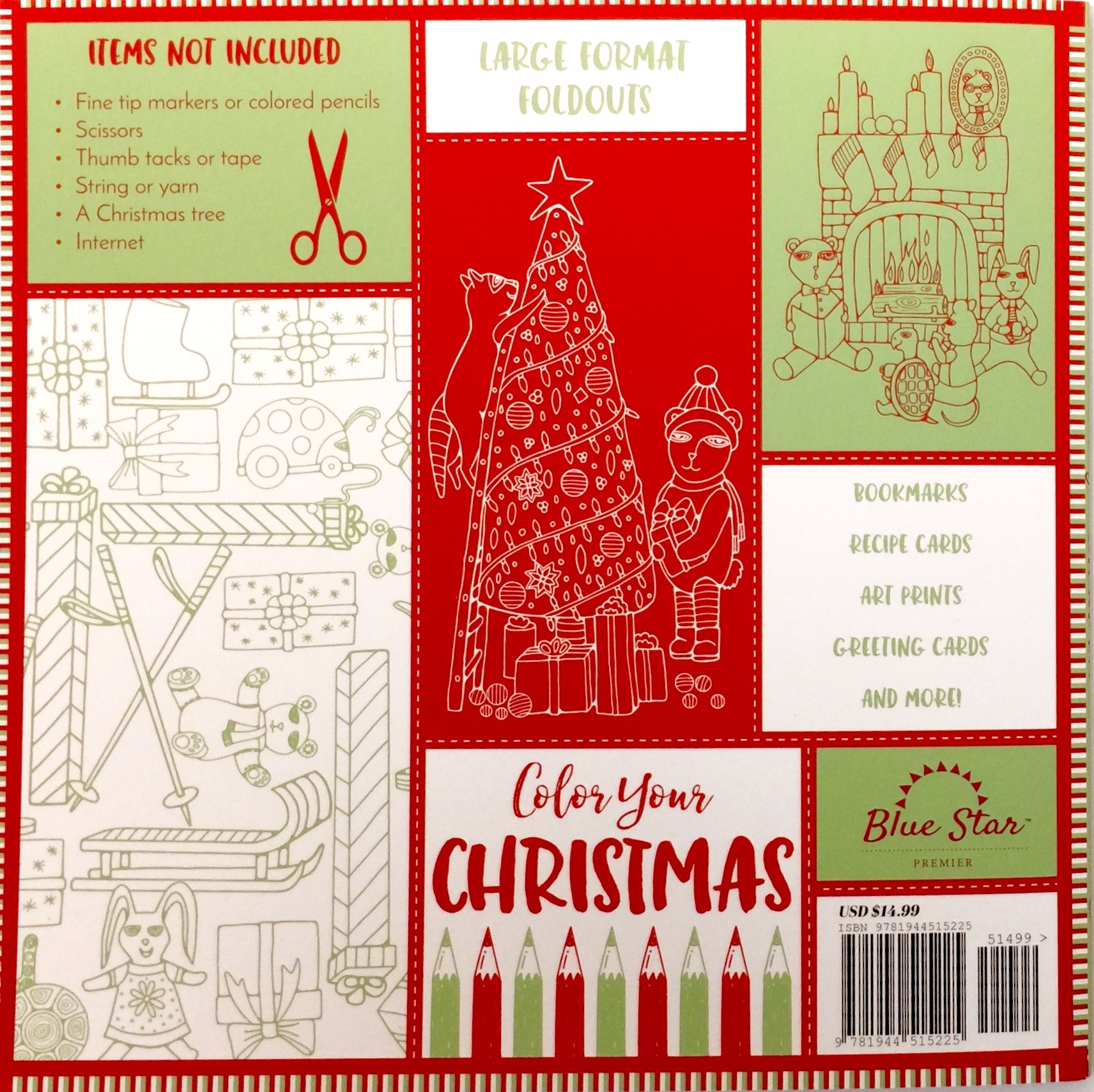 Color Your Christmas: A Crafty Christmas Adult Coloring Book Review ...